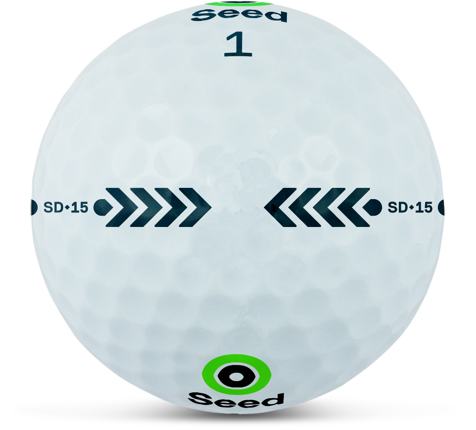 Seed SD-15 SYNCR alignment golf ball – Seed Golf Australia Pty Ltd